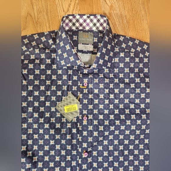 jack stone | Shirts | Jack Stone By Tohomas Dean Shirt Mens L Collar ...